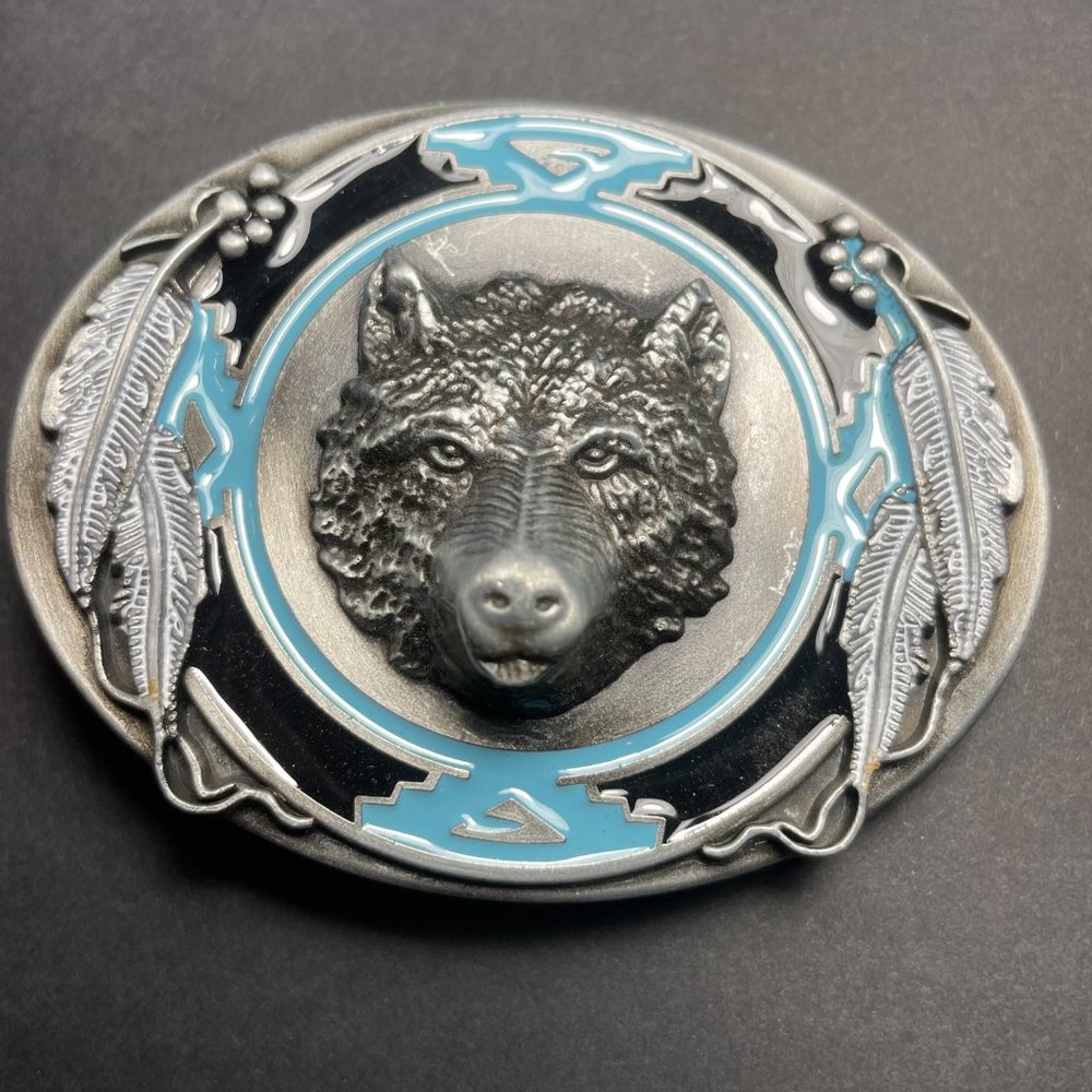 Vintage Wolf Head Belt Buckle Measures Approximately … - Gem